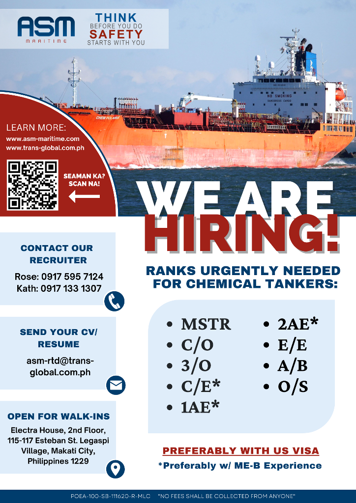 CAREERS – TRANS-GLOBAL MARITIME AGENCY, INC.