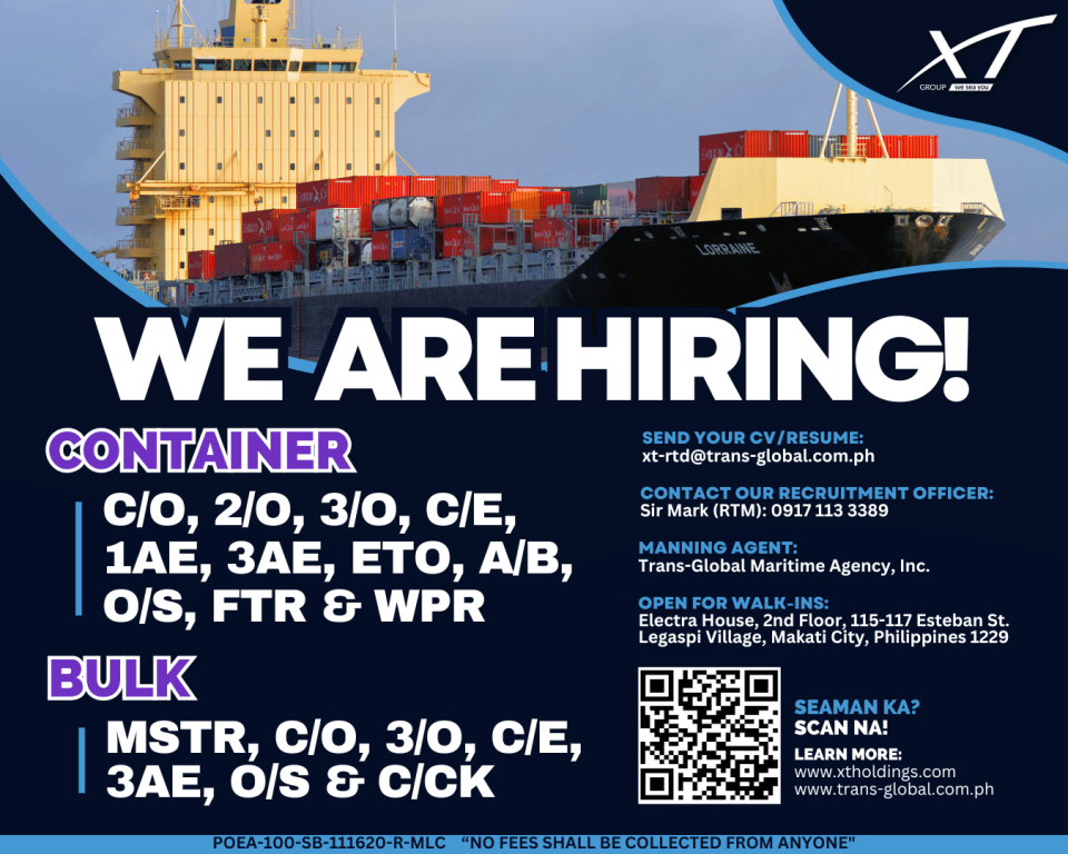 XT GROUP 03212024 – TRANS-GLOBAL MARITIME AGENCY, INC.