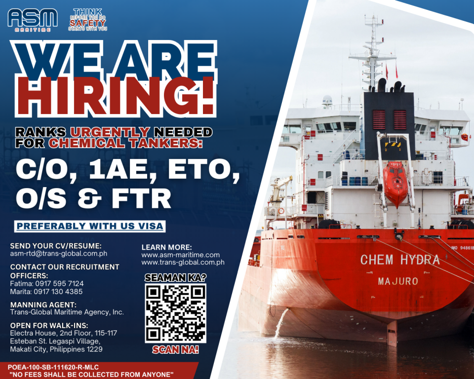 CAREERS – TRANS-GLOBAL MARITIME AGENCY, INC.