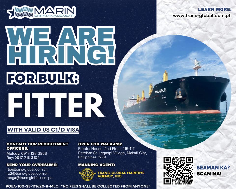 nsc shipping 09182024 – TRANS-GLOBAL MARITIME AGENCY, INC.