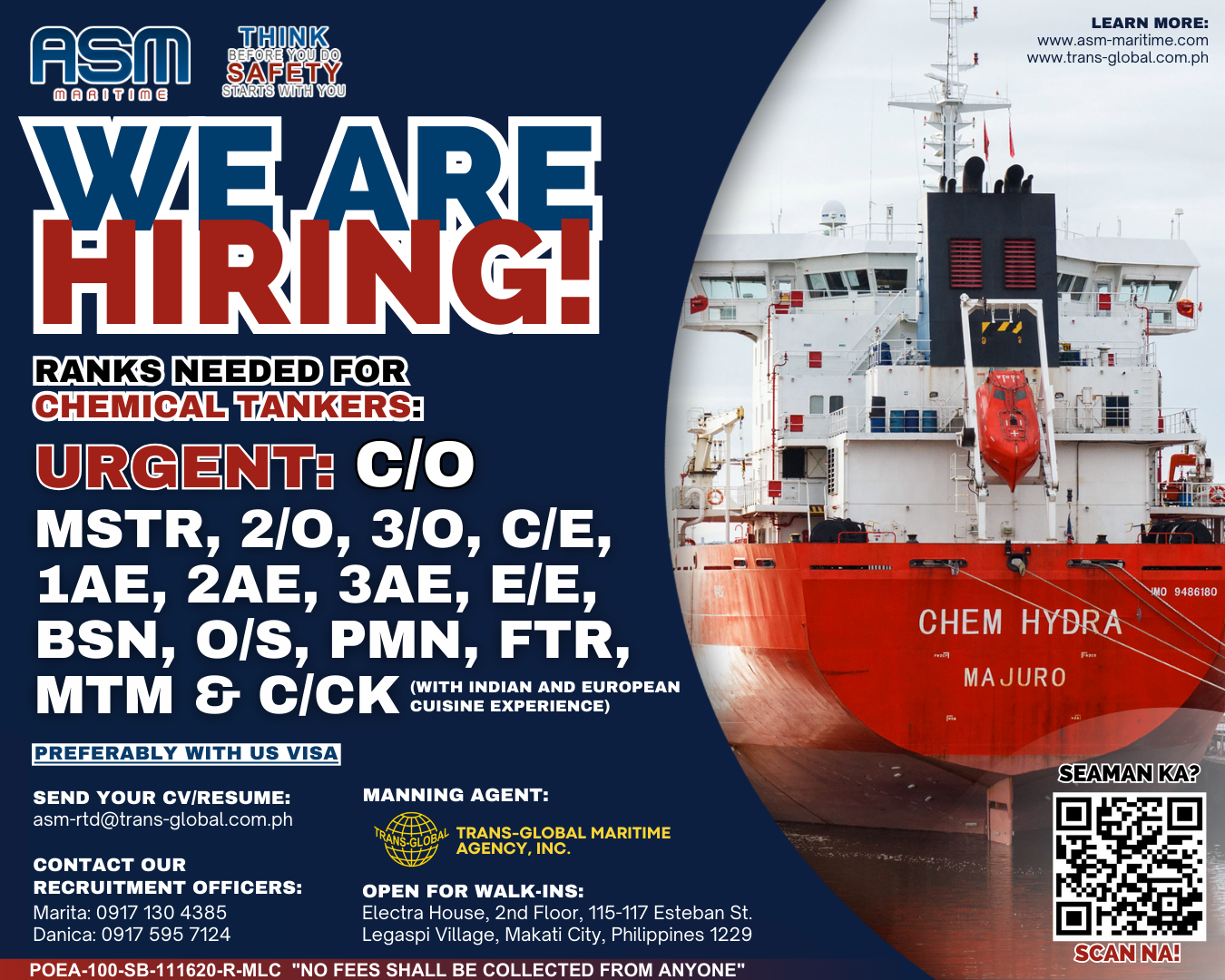 ASM -10172024 – TRANS-GLOBAL MARITIME AGENCY, INC.