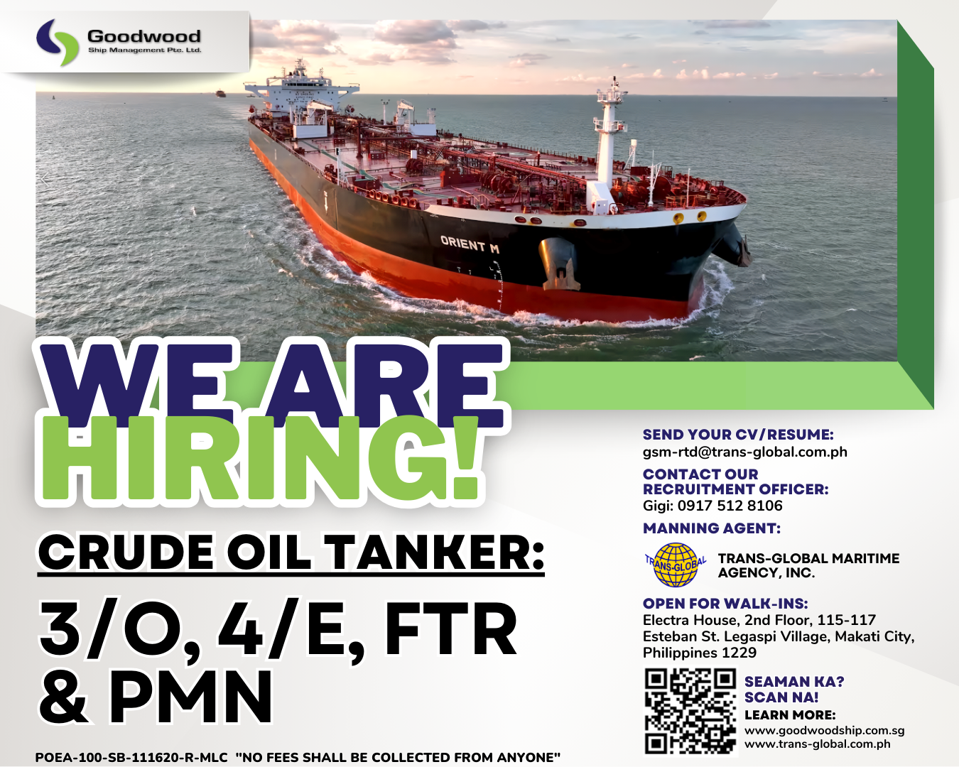 GSM 12102024 – TRANS-GLOBAL MARITIME AGENCY, INC.