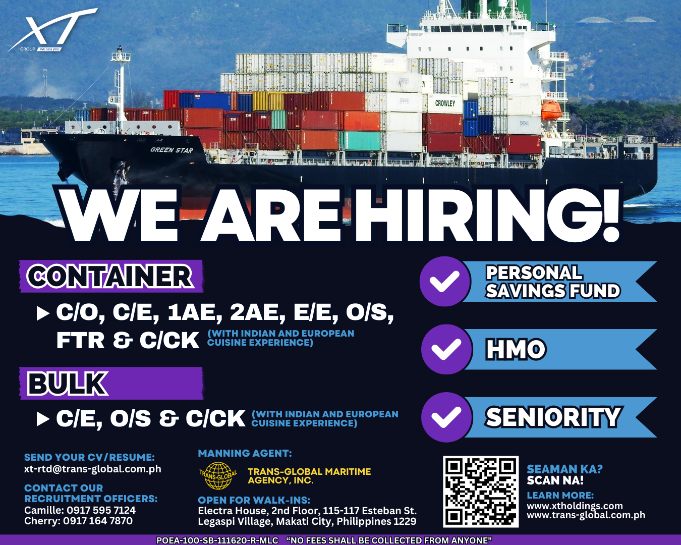 XT GROUP 11272024 – TRANS-GLOBAL MARITIME AGENCY, INC.