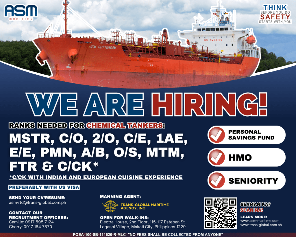 CAREERS – TRANS-GLOBAL MARITIME AGENCY, INC.